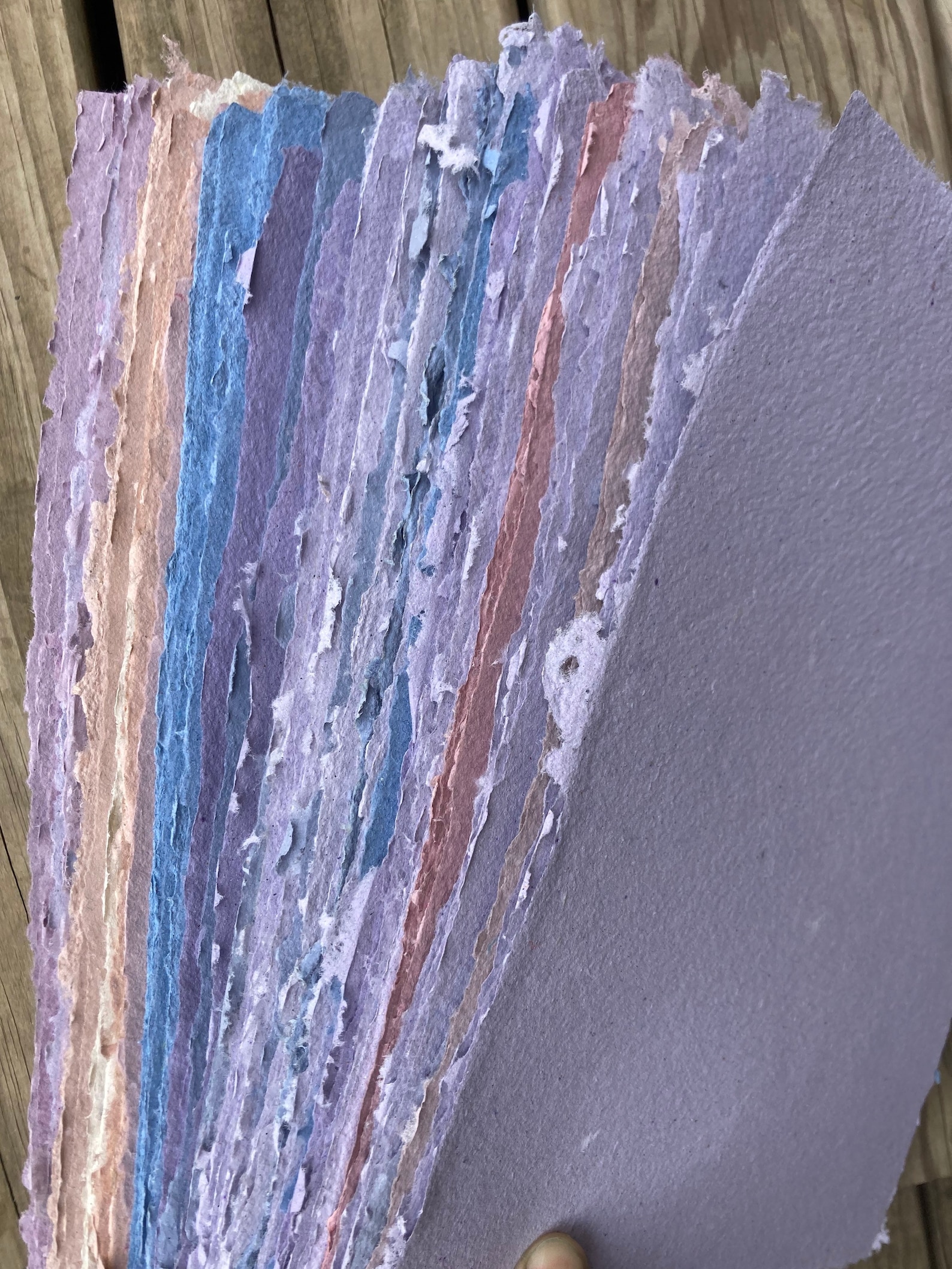 10 Assorted Sheets of Handmade Recycled Paper, Eco Friendly, Textured ...