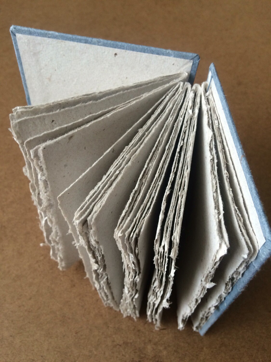 blue striped journal, handmade paper journal, sketch book, travel ...