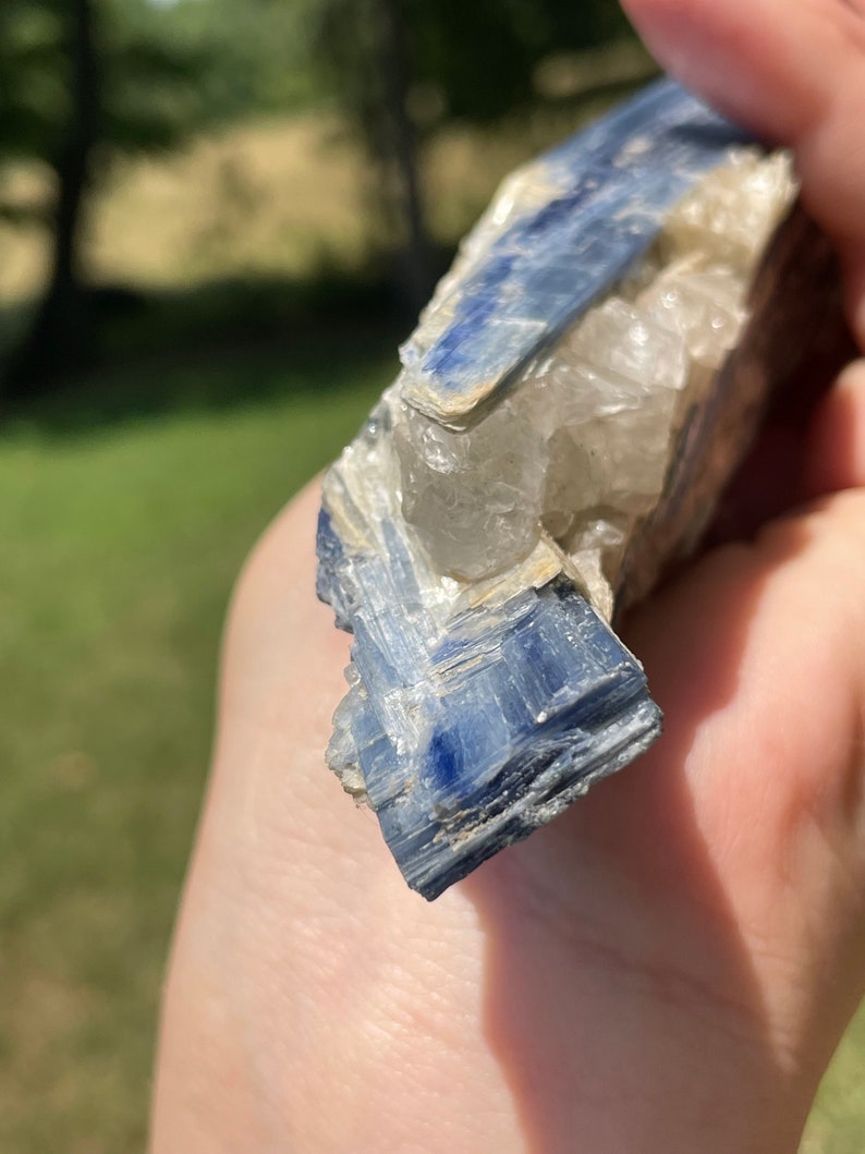 Blue Kyanite in Quartz Matrix Grade A - Etsy