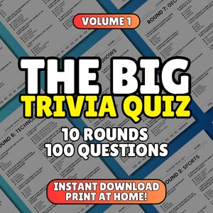 Pub Quiz Trivia Game | Volume 1 | Family Trivia | Party Games | General ...