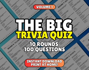Pub Quiz Trivia Game Volume 2 Family Trivia Party Games General Knowledge Trivia Quiz Night ...