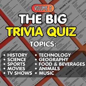 Pub Quiz Trivia Game | Volume 2 | Family Trivia | Party Games | General ...