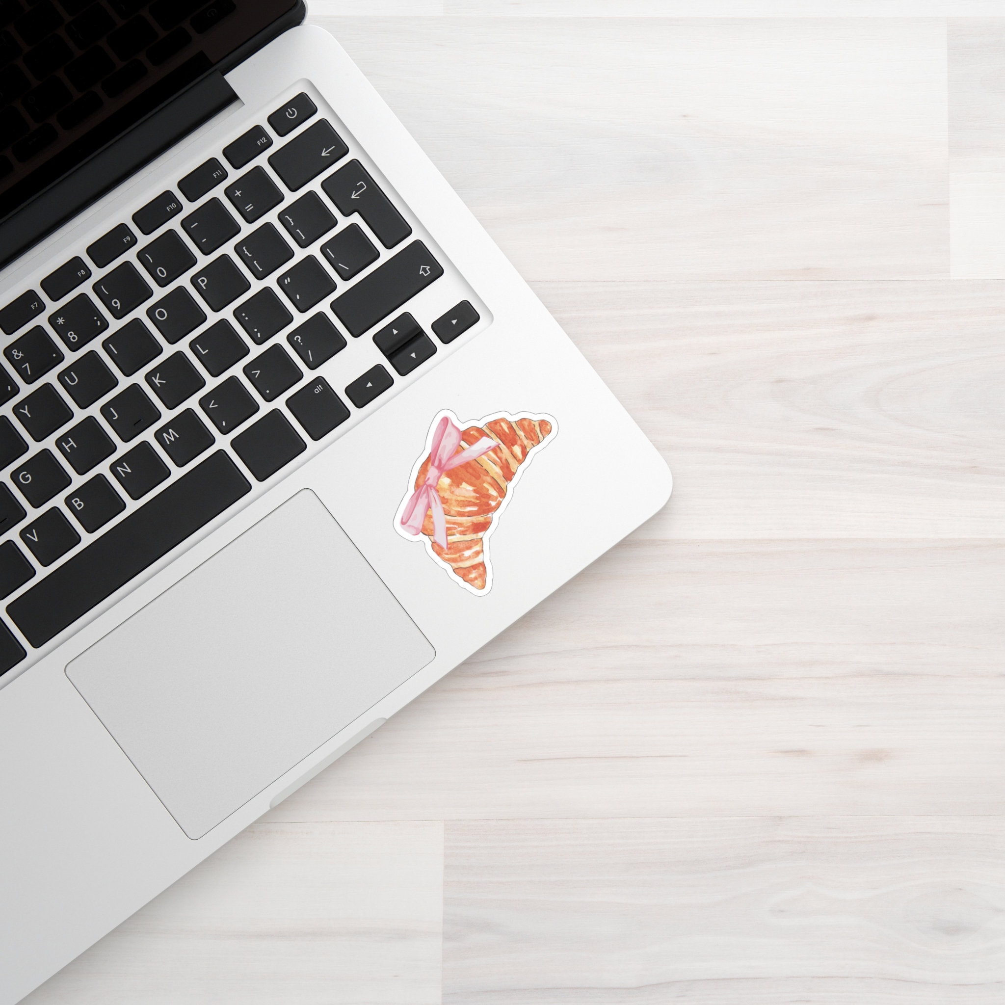 Coquette Croissant Sticker Sticker for Journaling, Laptops, Kindles ...