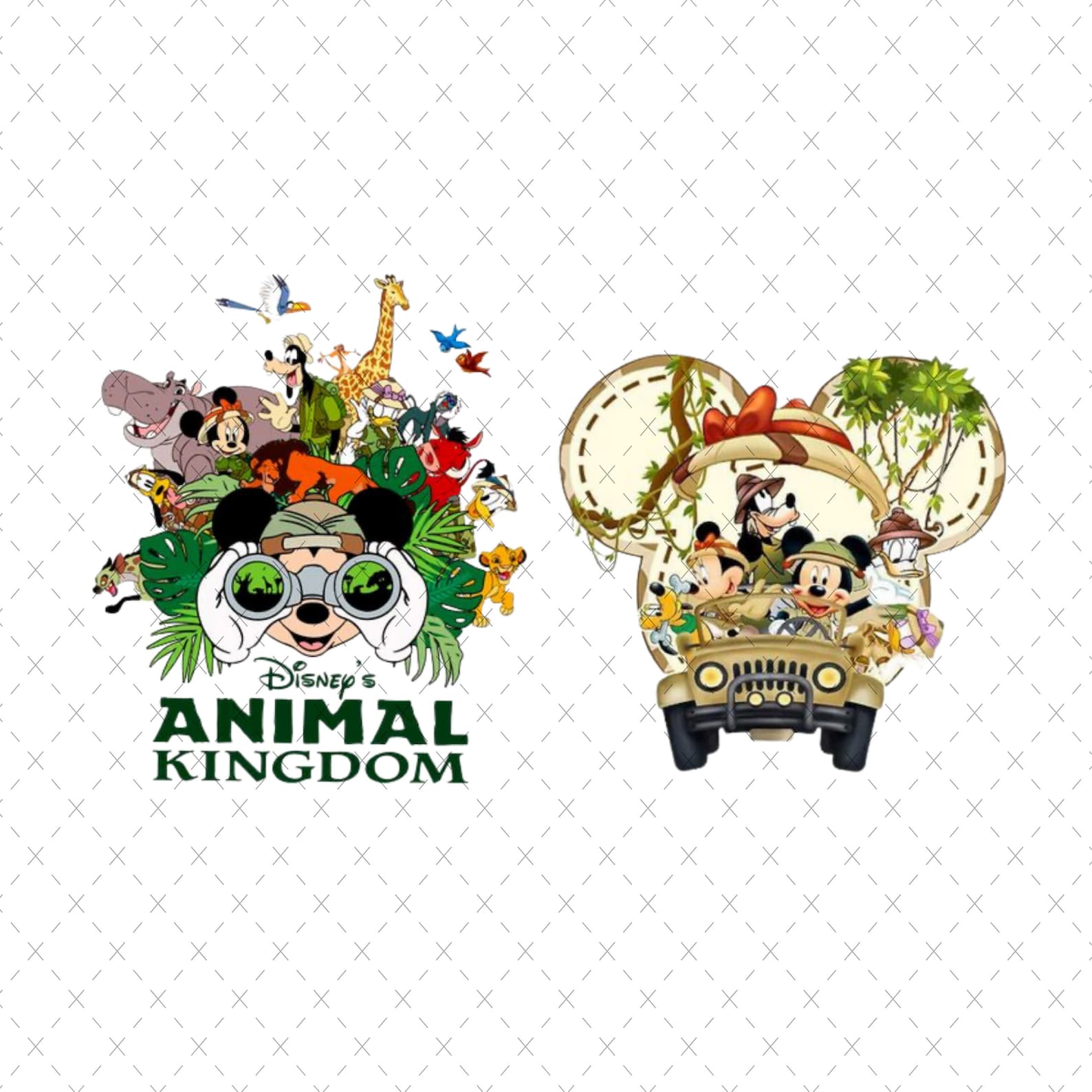 Mickey Safari Animal Kingdom SVG PNG Clipart - Etsy