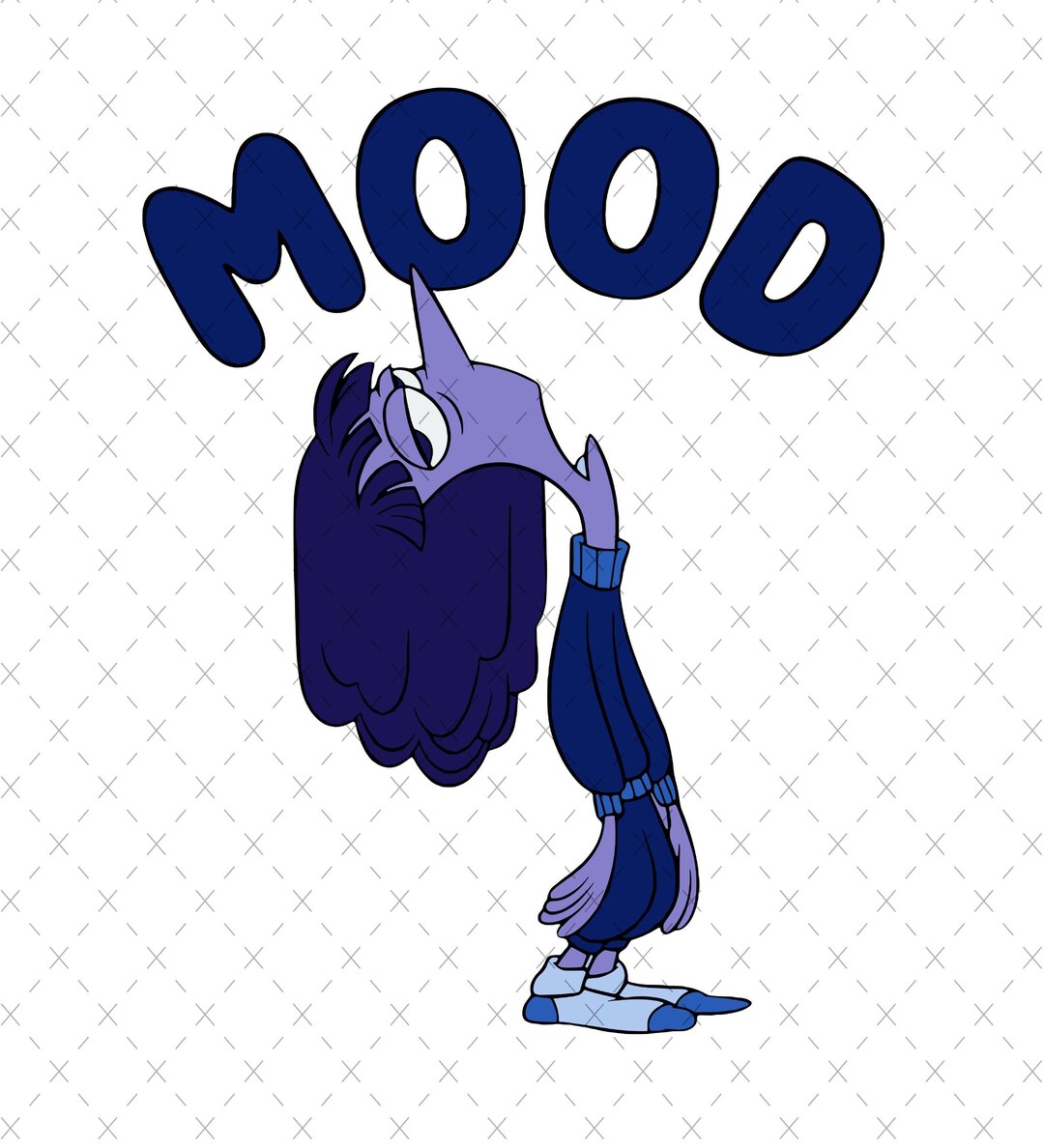 Inside Out 2 Ennui Mood SVG PNG: Mental Health Cartoon (digital ...