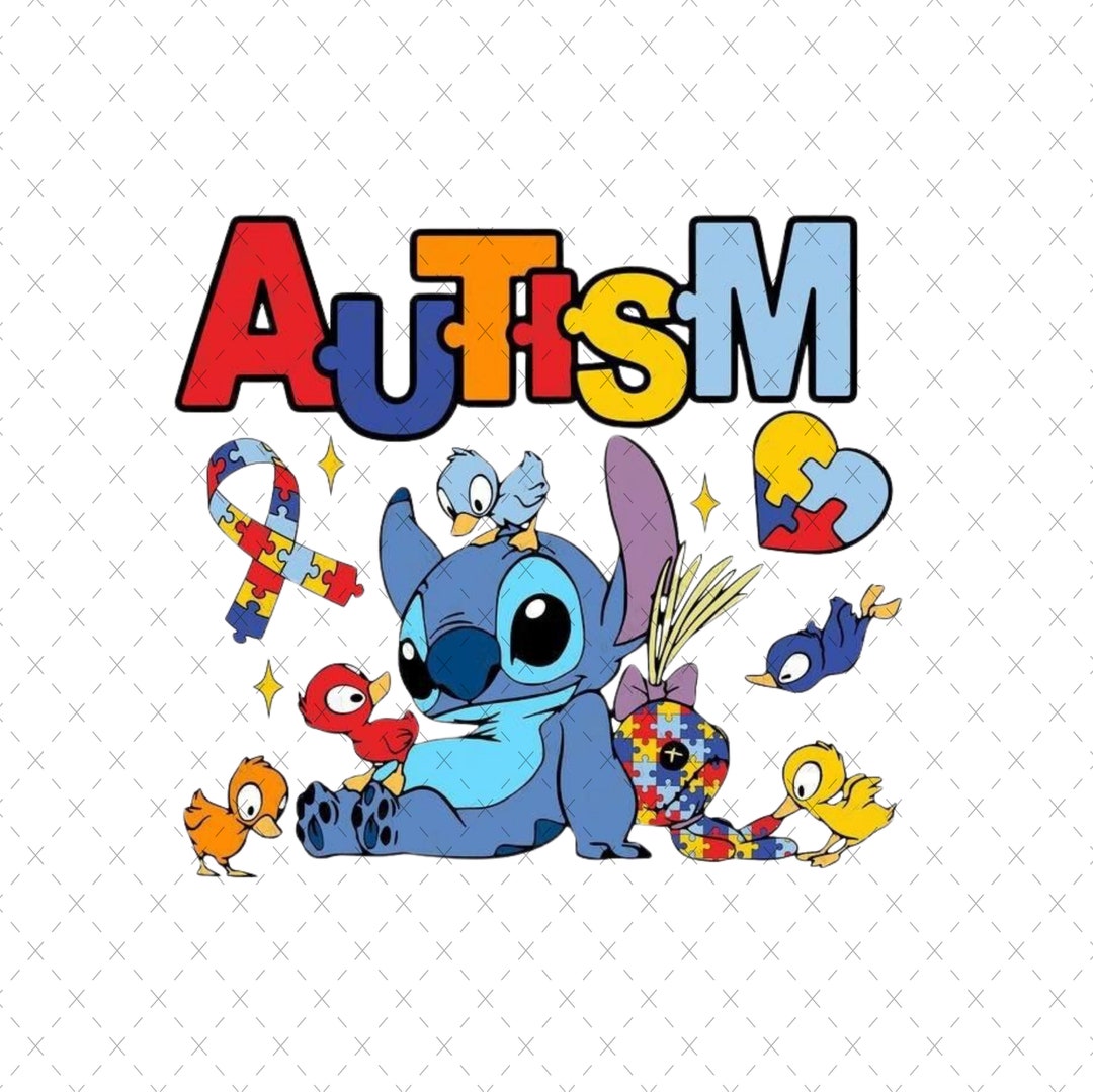 Cute Stitch Autism Awareness PNG , Cartoon Autism, Autism Awareness Png ...