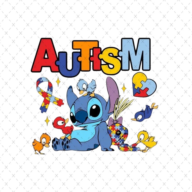 Cute Stitch Autism Awareness PNG , Cartoon Autism, Autism Awareness Png ...