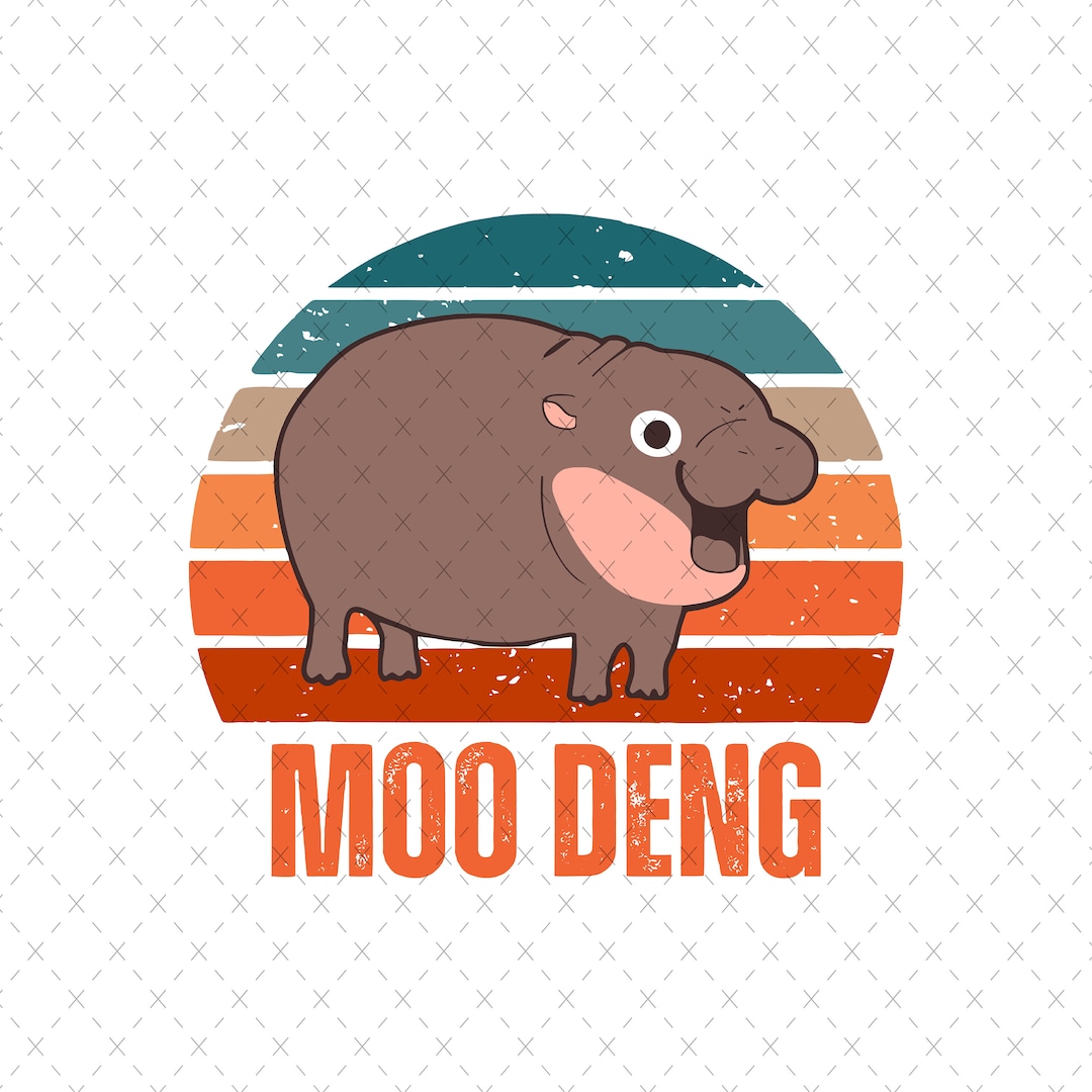 Moo Deng Png, I Love Moo Deng Png, Moo Deng Bootleg Rap Png, Hippo ...