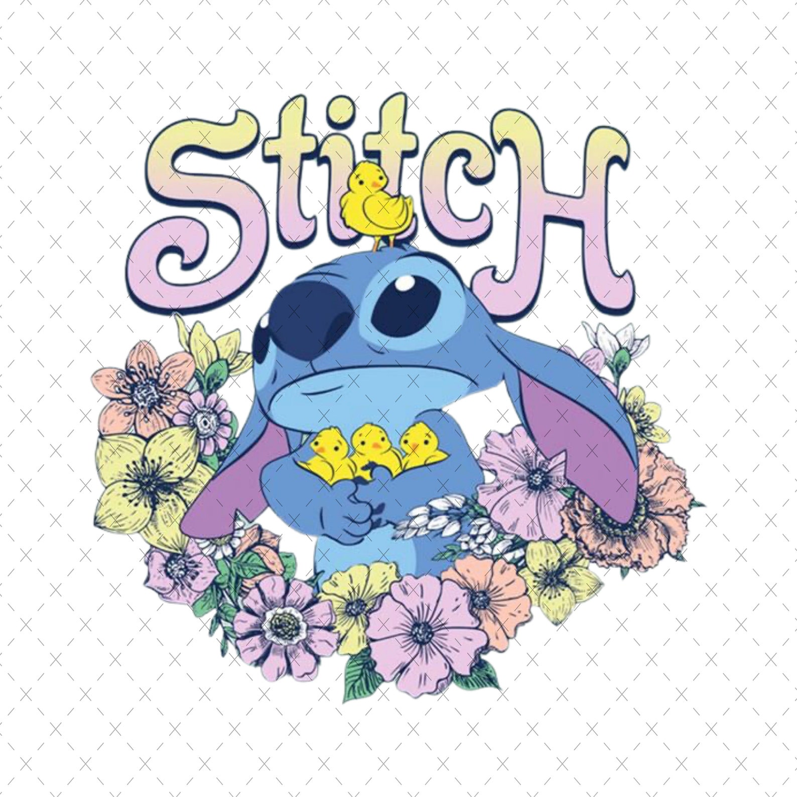 Stitch Png, Retro Stitch Png, Stitch Svg, Stitch Floral Png, Funny ...