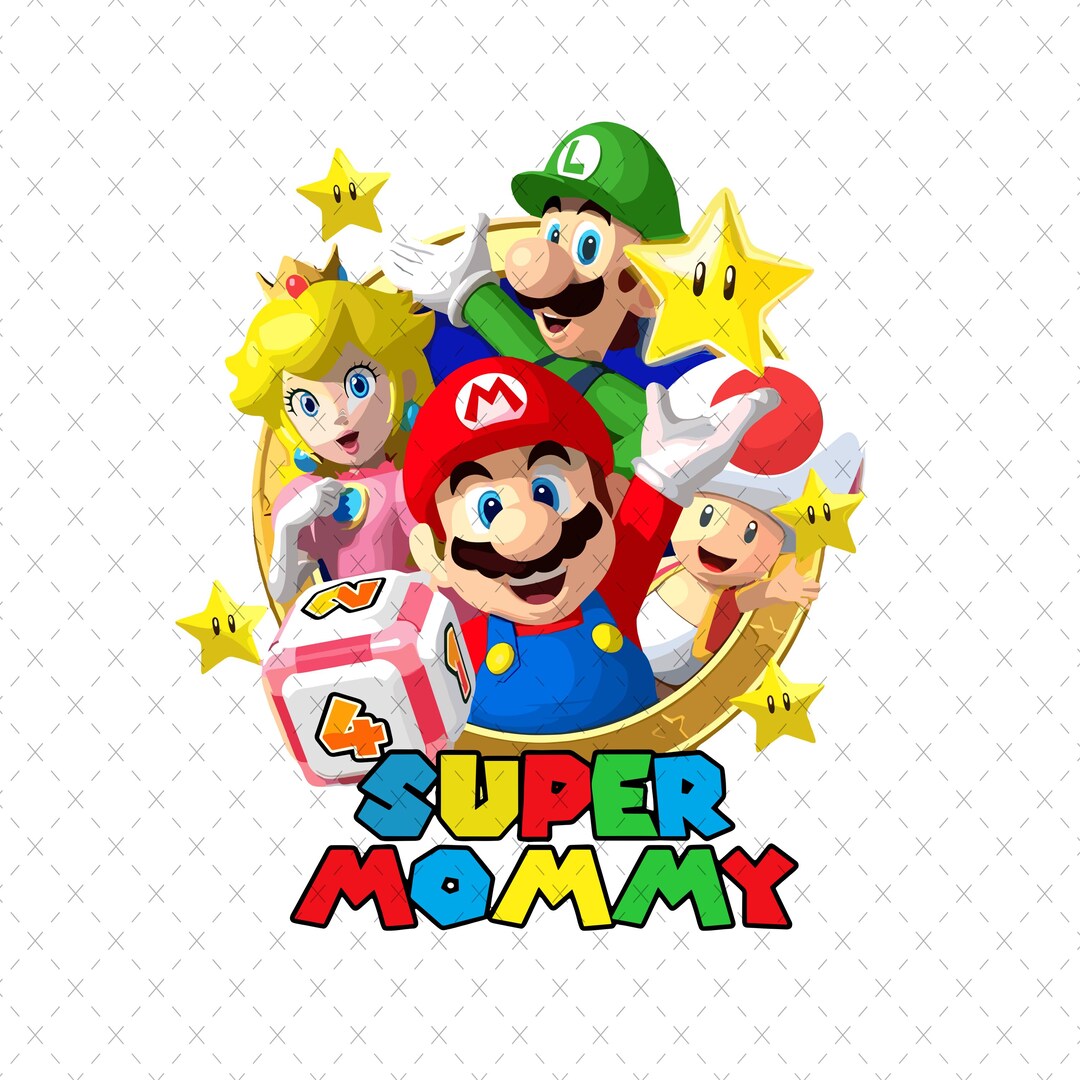Super Mario Family Matching Png, Mario Dad Mom and Kid Png, Family ...