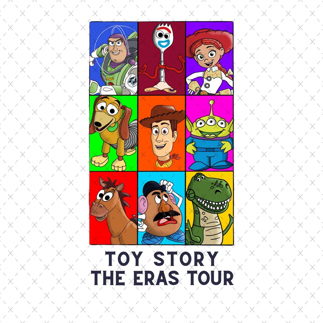 Toy Story Eras Tour Clipart: Pixar PNG SVG - Etsy
