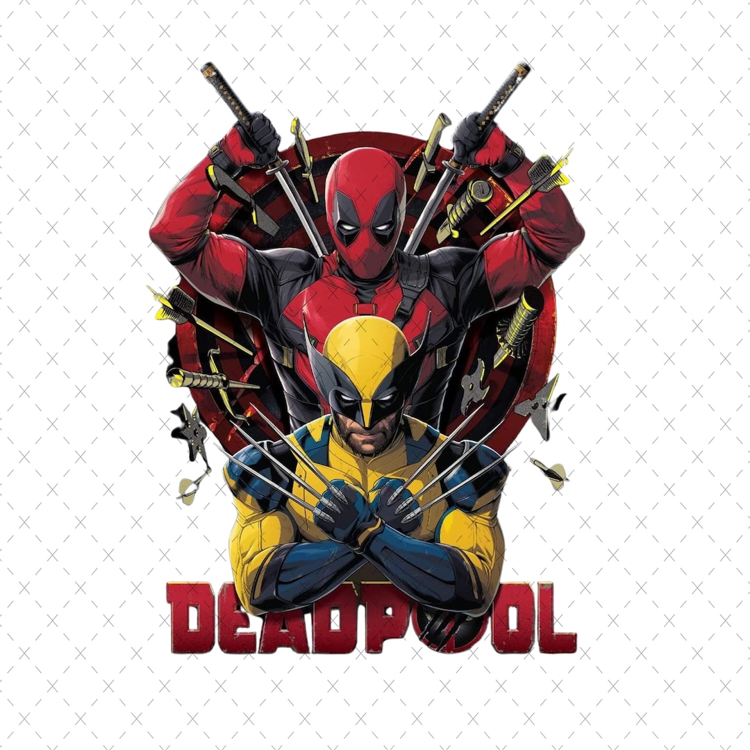 Deadpool & Wolverine Png Svg: Superhero X-men Design (digital Download ...