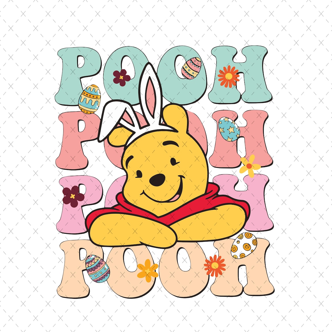 Winnie the Pooh Easter Bunny PNG: Easter Eggs (digital Download) - Etsy