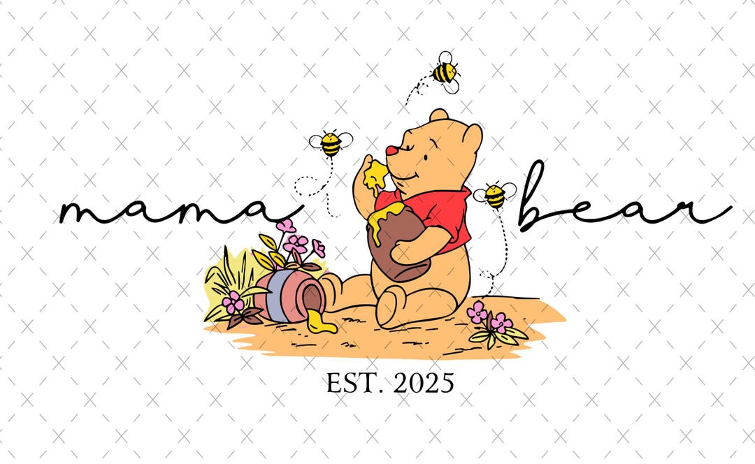 Mama Bear Png, Winnie Mama Png, Winnie the Pooh Mama Png, Png for ...