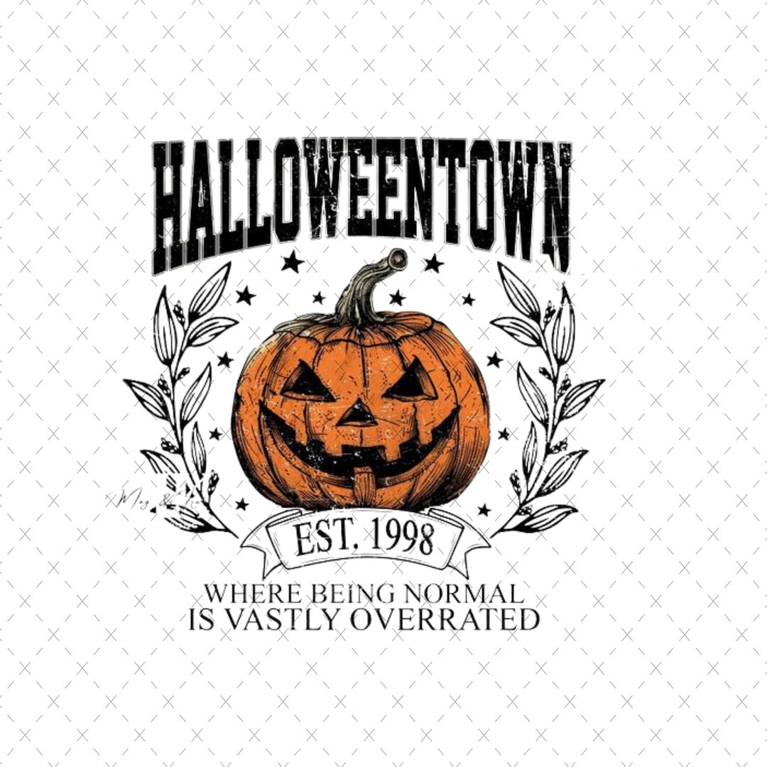 Halloween Town Est 1998 PNG Download, Vintage Halloweentown Png ...