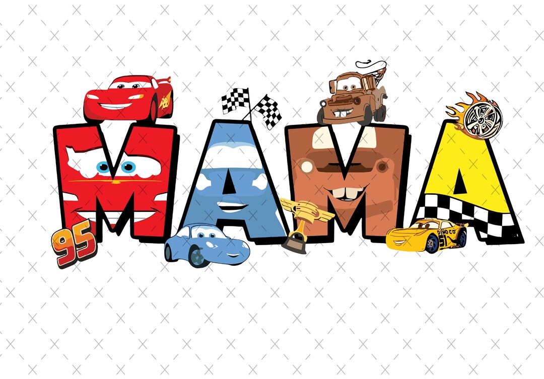 Mama Cartoon Car Movie PNG, Family Vacation Design (digital Download ...