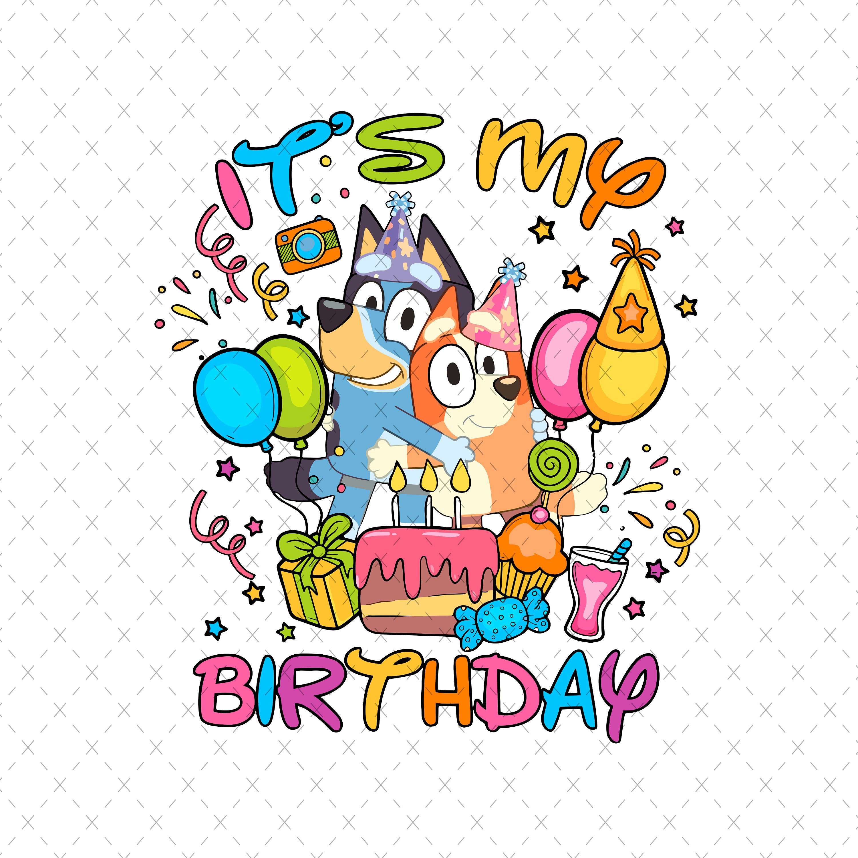 Bluey Birthday PNG, Birthday Png, Bluey Png, Bluey Png File, Bluey ...