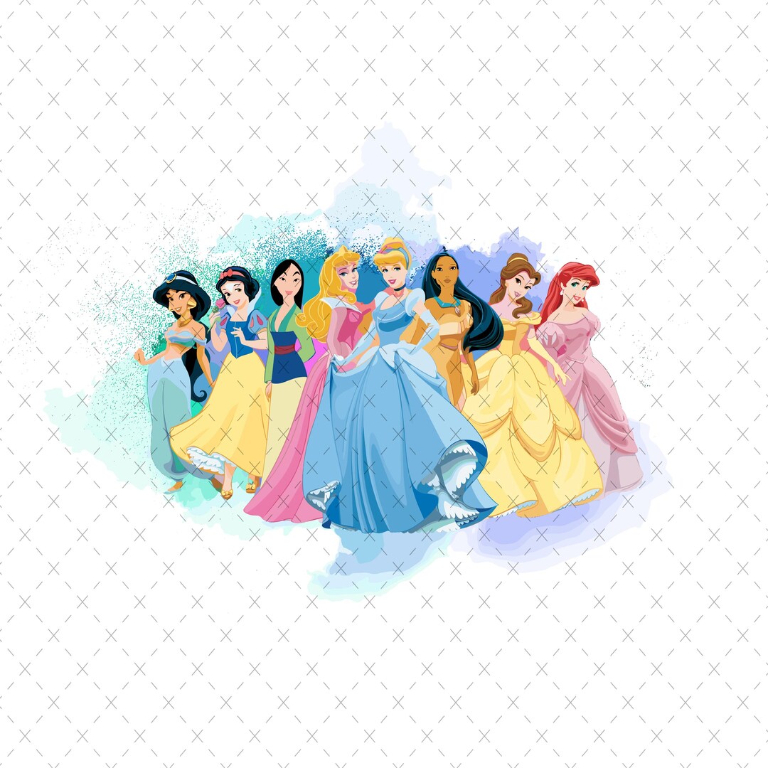 Disney Princess Clipart, Family Vacation Png, Summer Png - Etsy