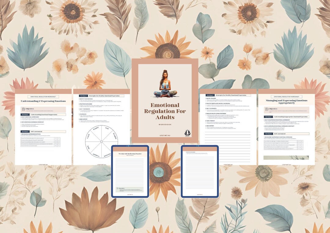 Emotional Regulation Workbook, Emotional Regulation for Adults ...