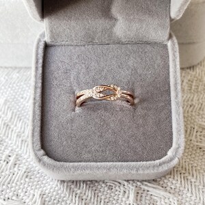 Mother and Daughter Knot Ring,birthday Gift for Daughter,infinity Ring ...