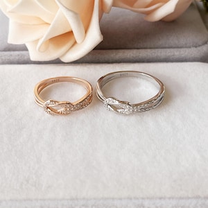 Mother and Daughter Knot Ring,birthday Gift for Daughter,infinity Ring ...