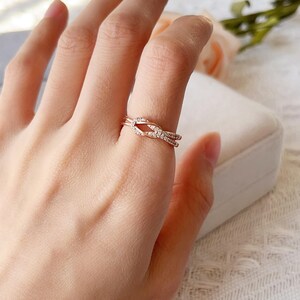 Mother and Daughter Knot Ring,birthday Gift for Daughter,infinity Ring ...