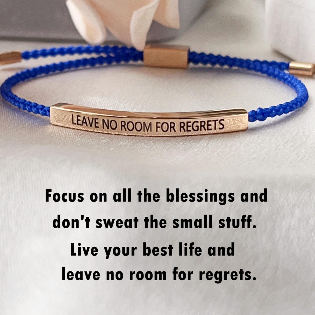 Personalized Engraved Tube Bracelet, Motivational Stainless Steel ...