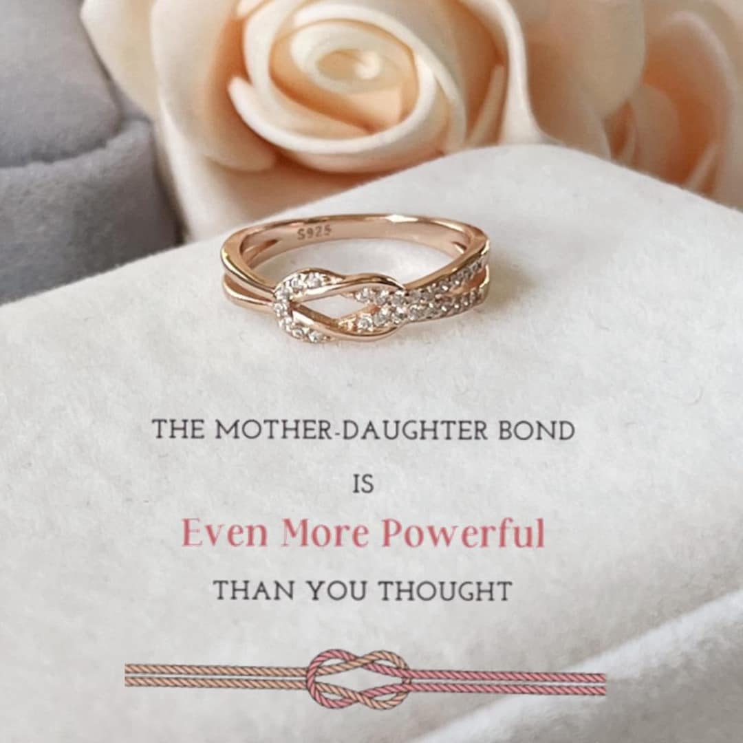 Mother and Daughter Knot Ring-even More Powerful,birthday Gift for ...