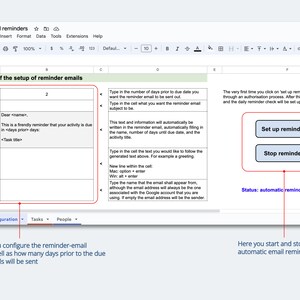 Tasks Management and Tracker Google Sheet Template That Sends Out Email ...