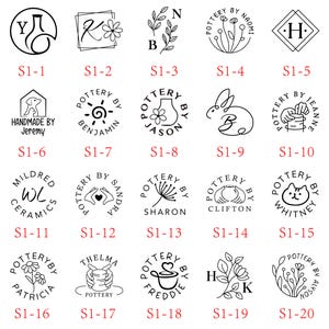 34 Designs for Stamp Custom｜ceramic Logo Stamp｜personalized Pottery ...