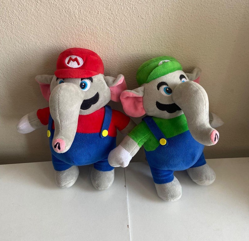 Super Mario Bros Plush Toy Luigi and Mario Plushie - Etsy