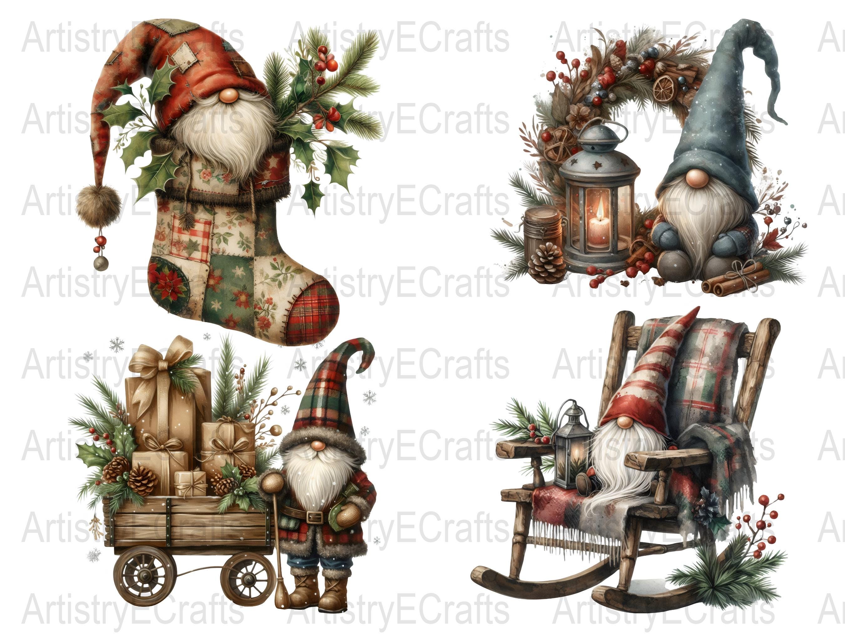 49 Gnome Clipart Bundle, High Quality Christmas Gnome Clipart, PNG Pack ...