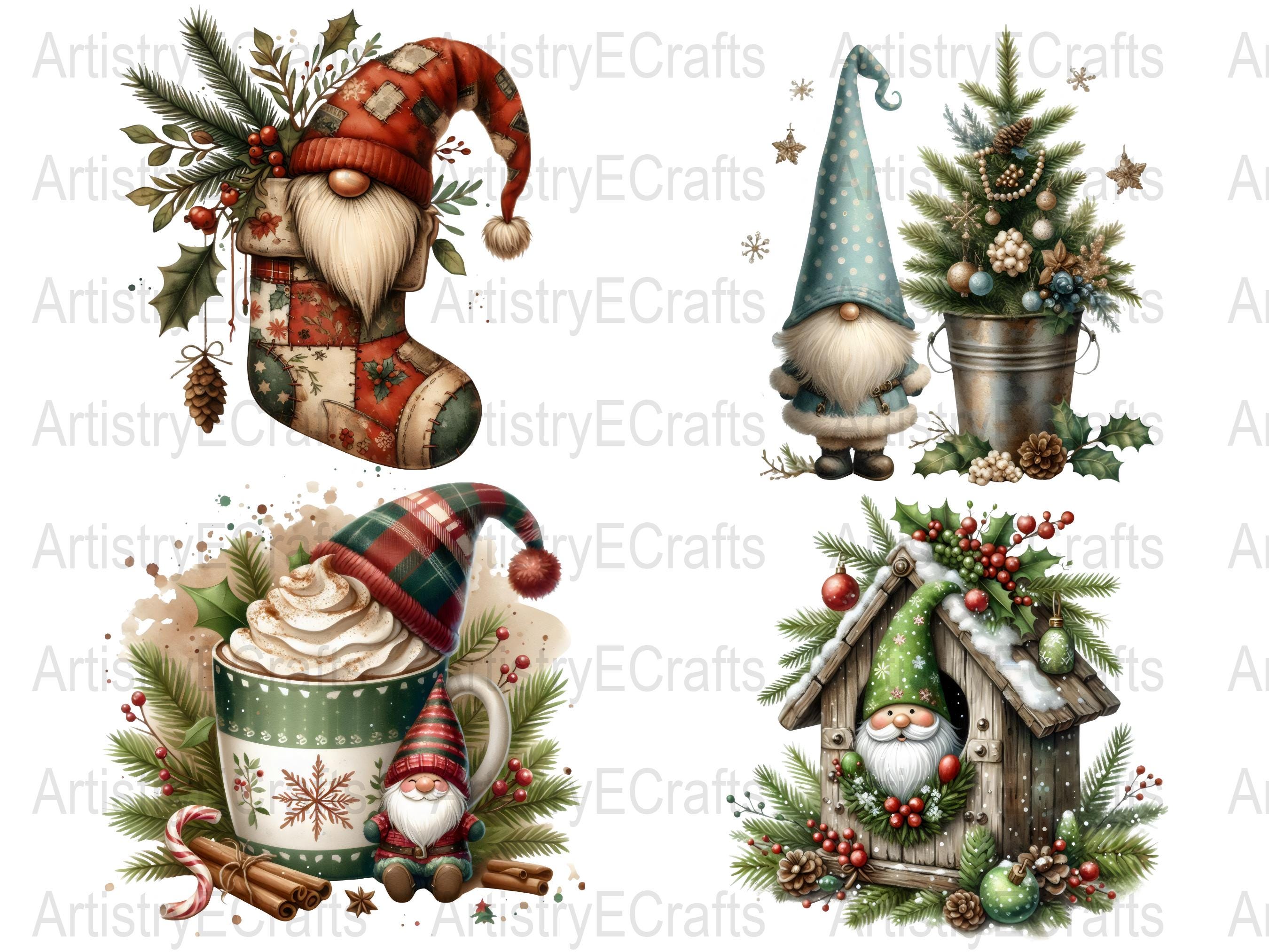 49 Gnome Clipart Bundle, High Quality Christmas Gnome Clipart, PNG Pack ...