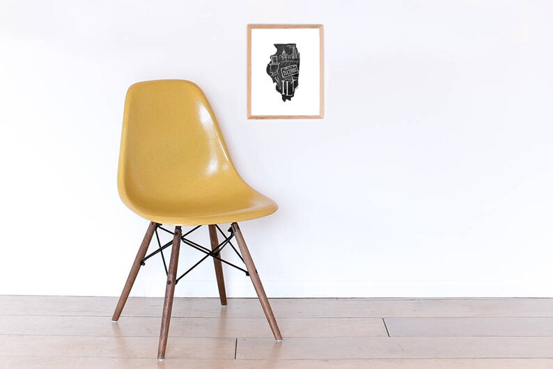 Alaska State Print // 1canoe2 // Modern Art Print | Etsy