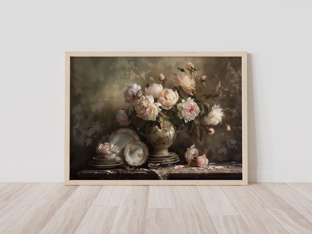 Rose Room Decor, Rose Home Art, Rose Digital Print, Rose Wall Painting ...