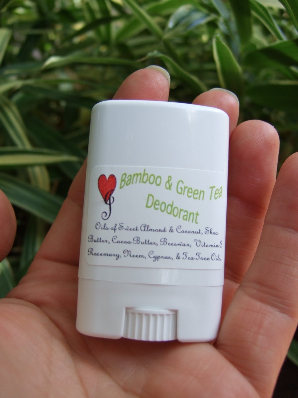 TRAVEL SIZE DEODORANT Bamboo Green Tea Scent | Etsy