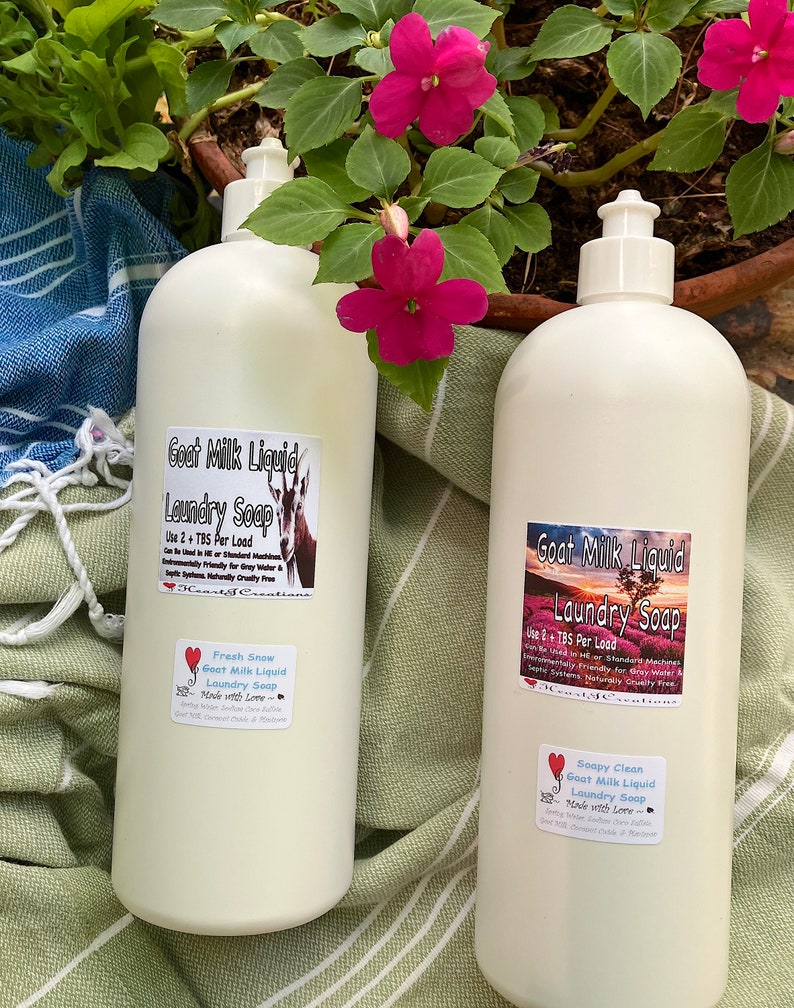 LIQUID GOAT MILK Laundry Soap 32 Oz - Etsy