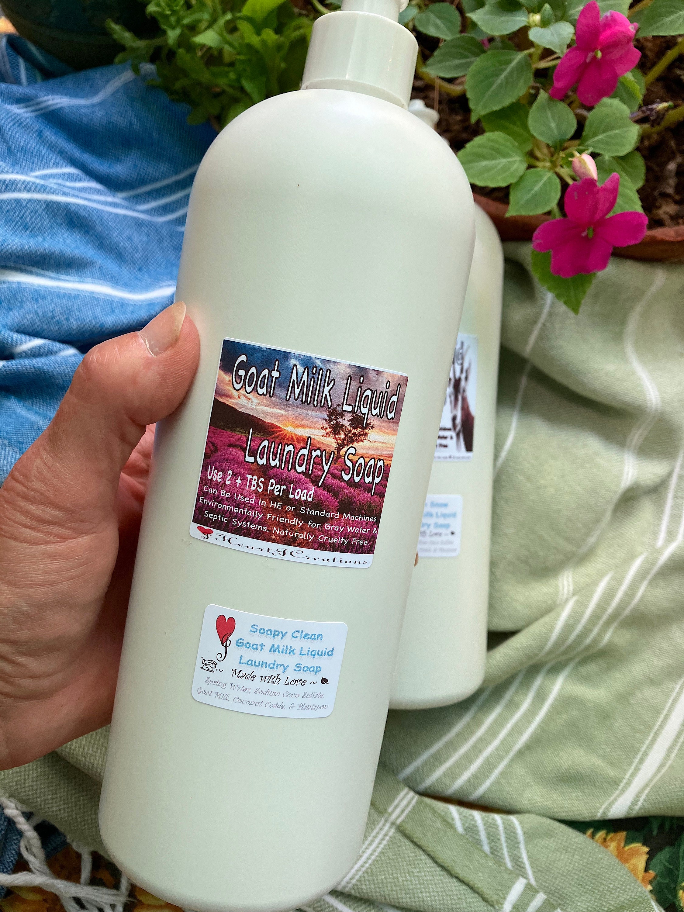 LIQUID GOAT MILK Laundry Soap 32 Oz - Etsy