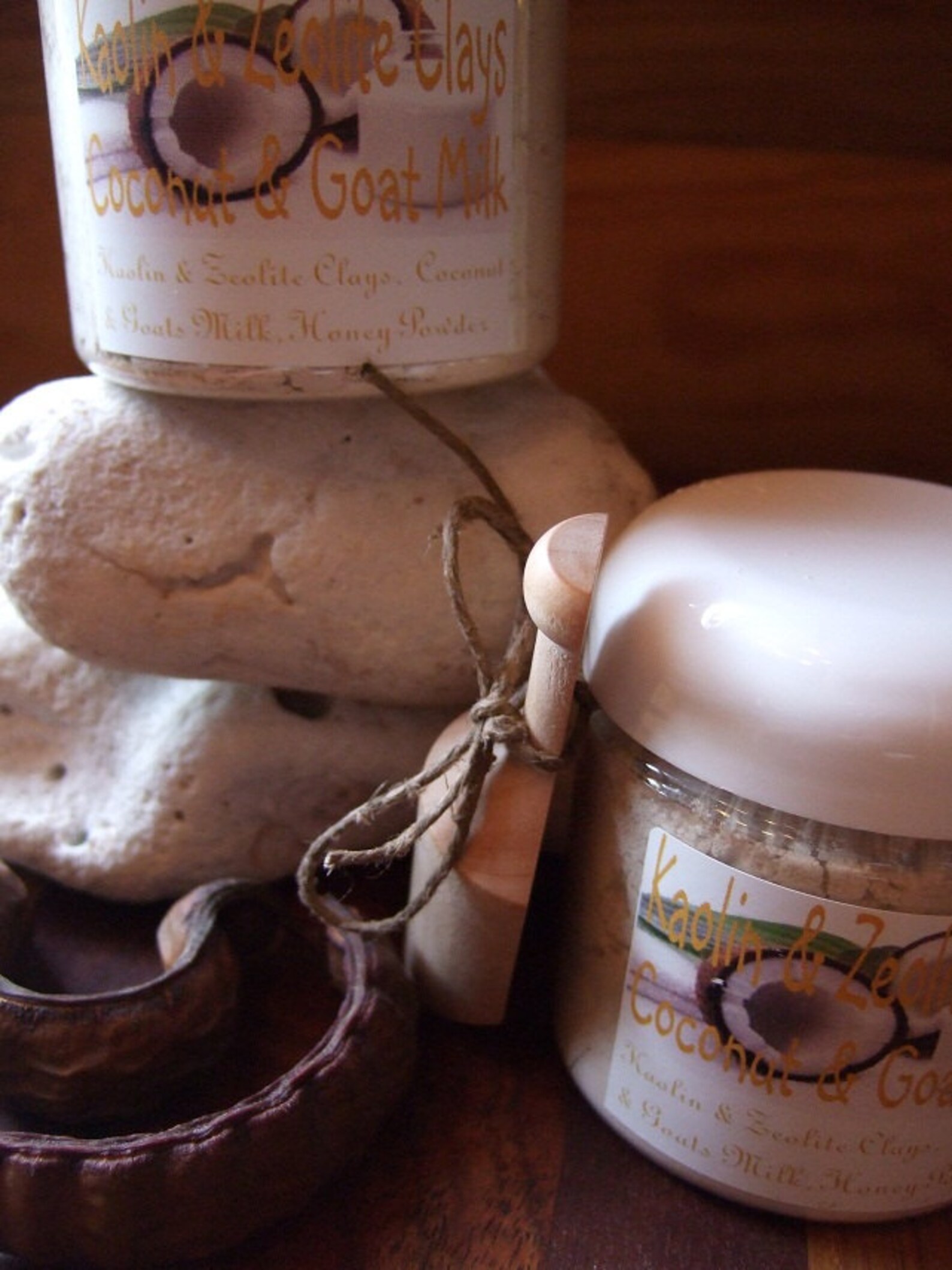 KAOLIN and ZEOLITE CLAYS Coconut and Goats Milk Facial Mask - Etsy