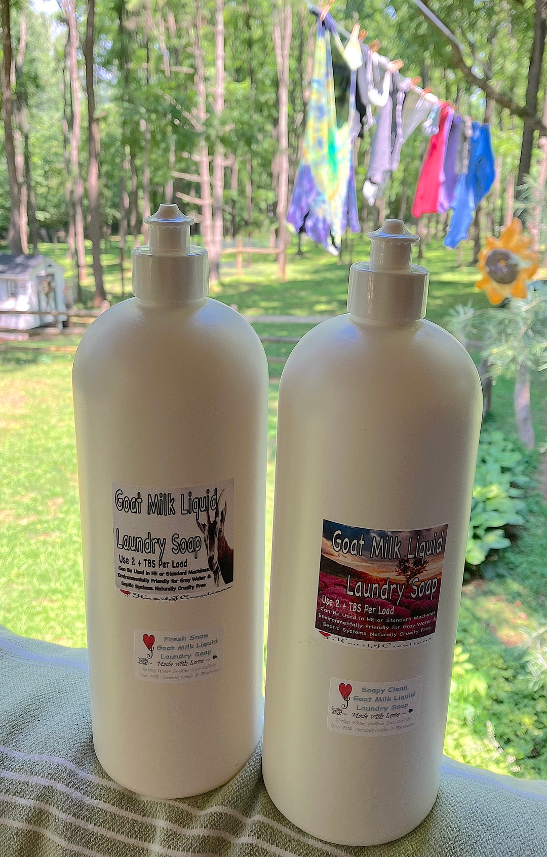 LIQUID GOAT MILK Laundry Soap 32 Oz - Etsy