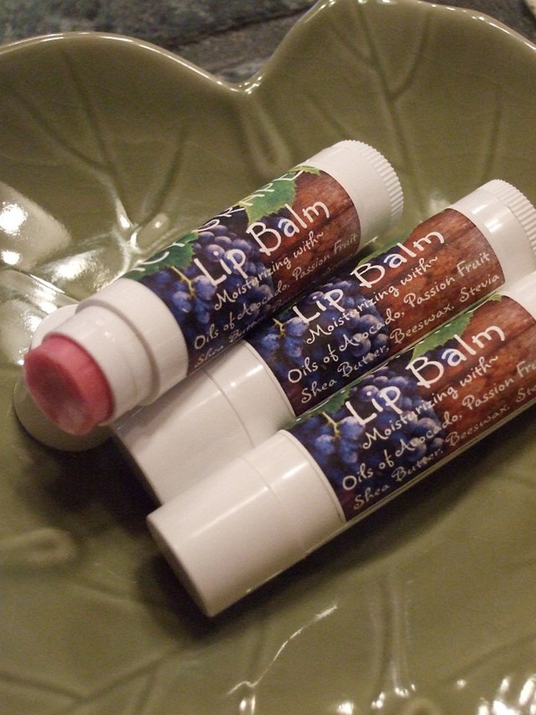 ICY GRAPE Lip Balm Pink Gloss - Etsy