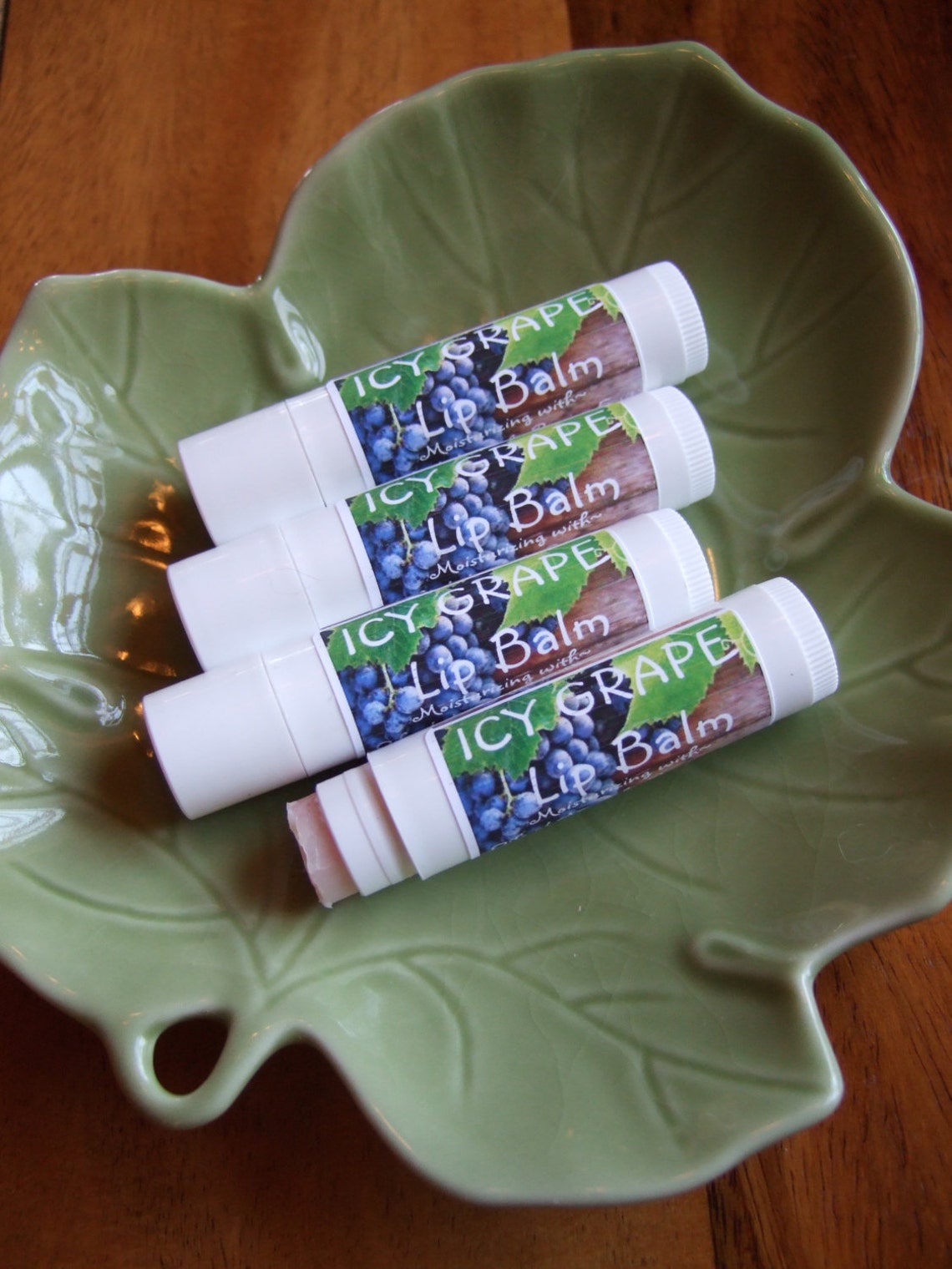 ICY GRAPE LIP Balm Natural Lip Balm | Etsy