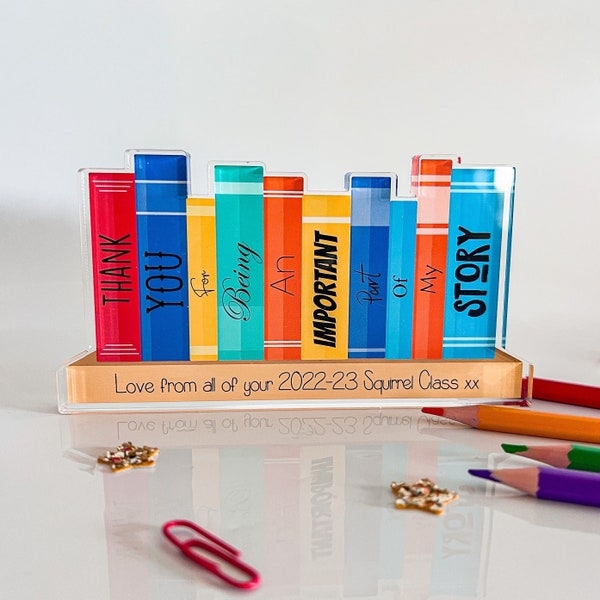 Personalised Teacher Bookshelf - Etsy UK