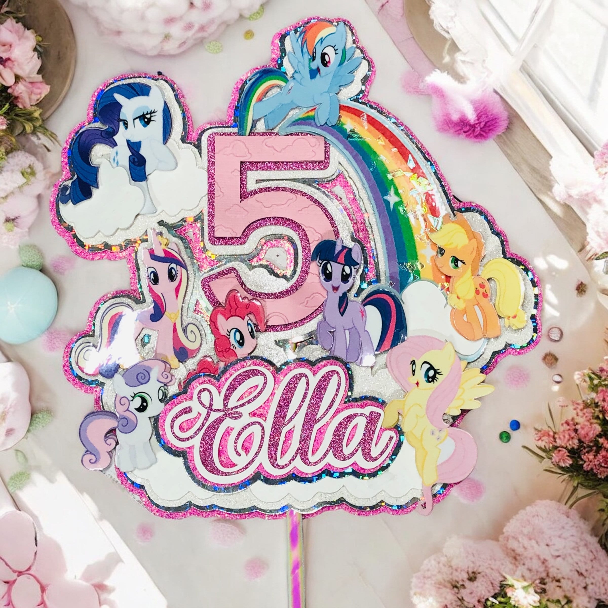 My Little Pony Inspired Cake Topper. - Etsy