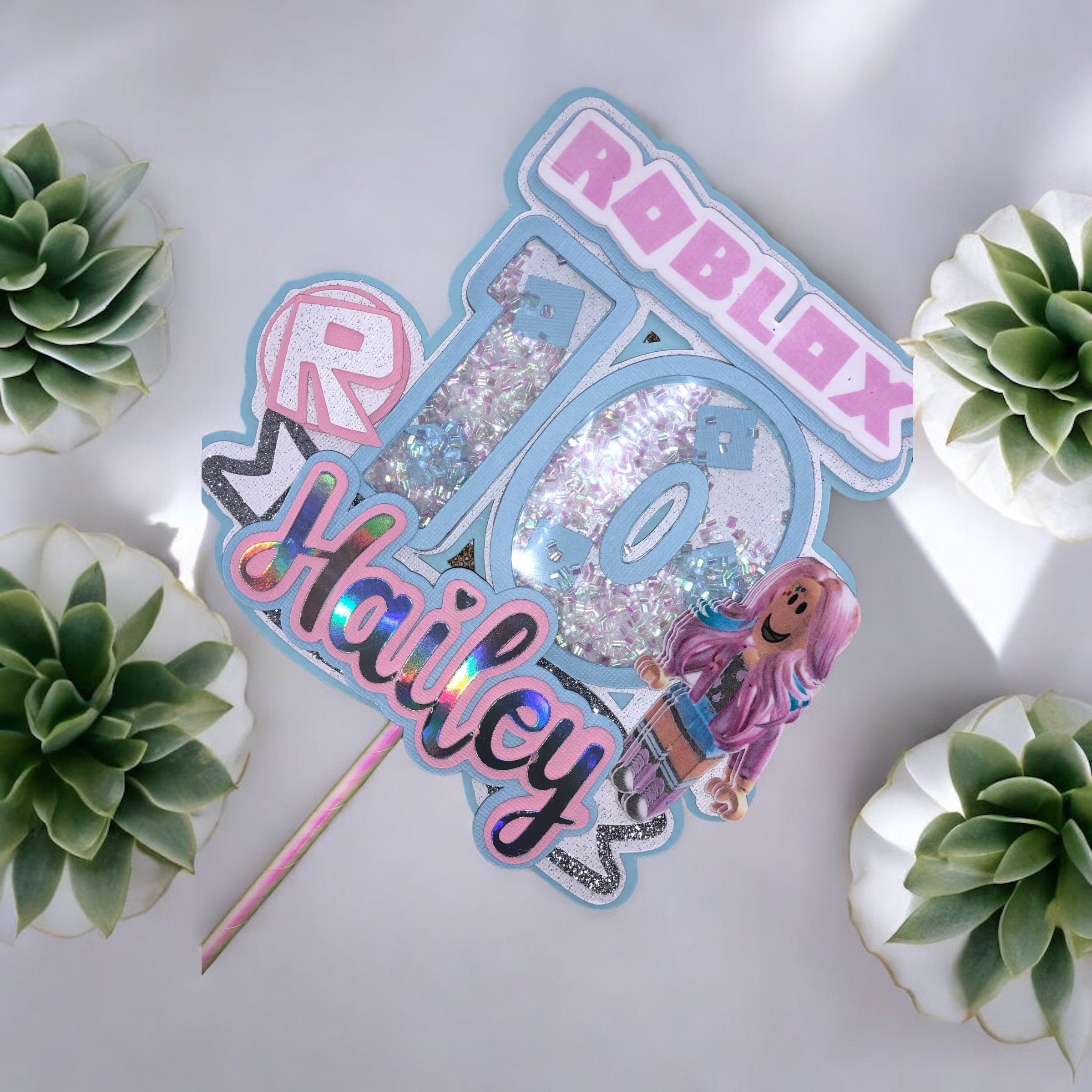 Topper De Pastel Inspirado En Roblox. - Etsy