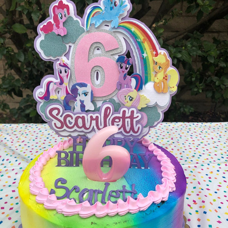 My Little Pony Inspired Cake Topper. - Etsy