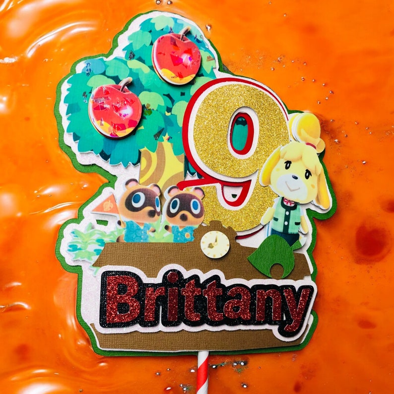 Animal Crossing Inspired Cake Topper. - Etsy