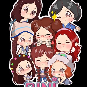 Chibi BINI Limited Edition Digital File GROUP - Etsy