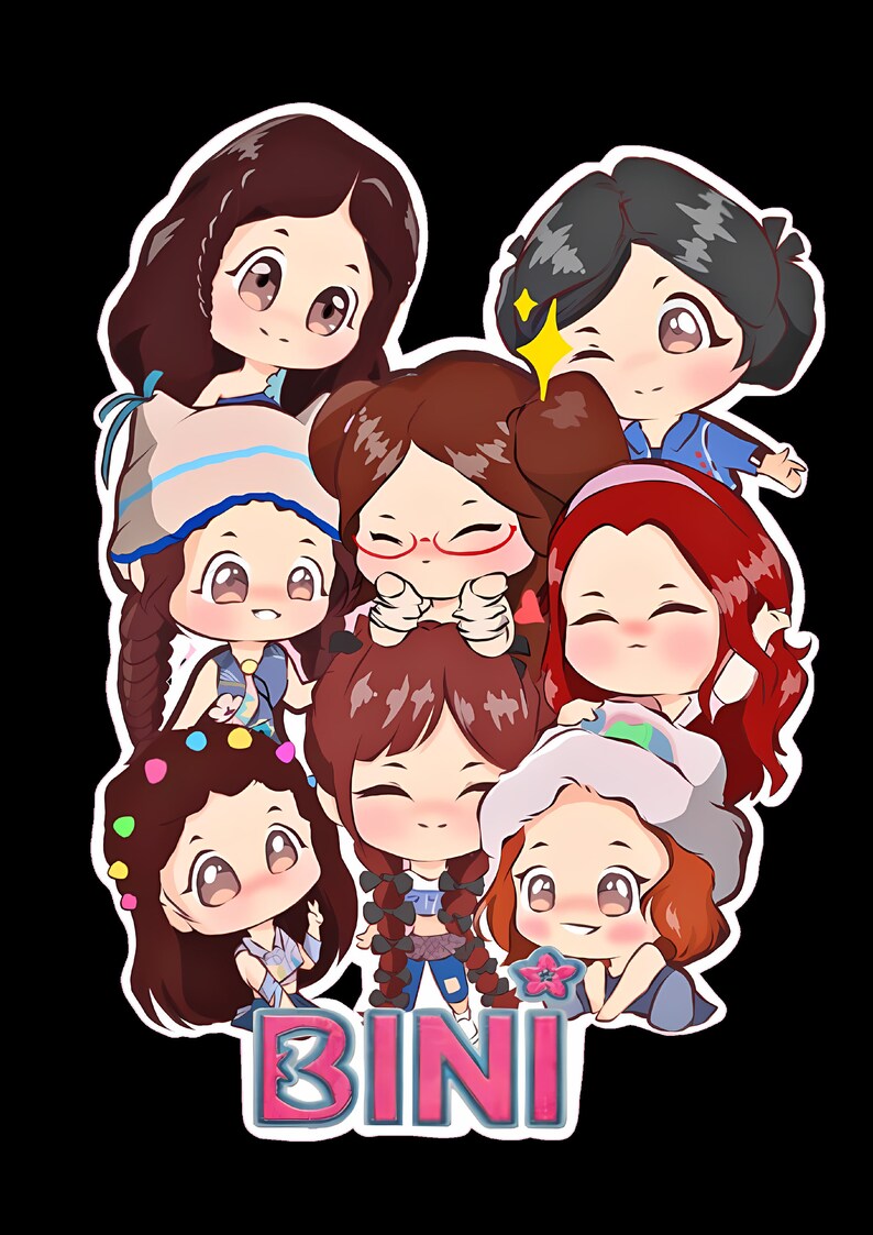 Chibi BINI Limited Edition Digital File GROUP - Etsy
