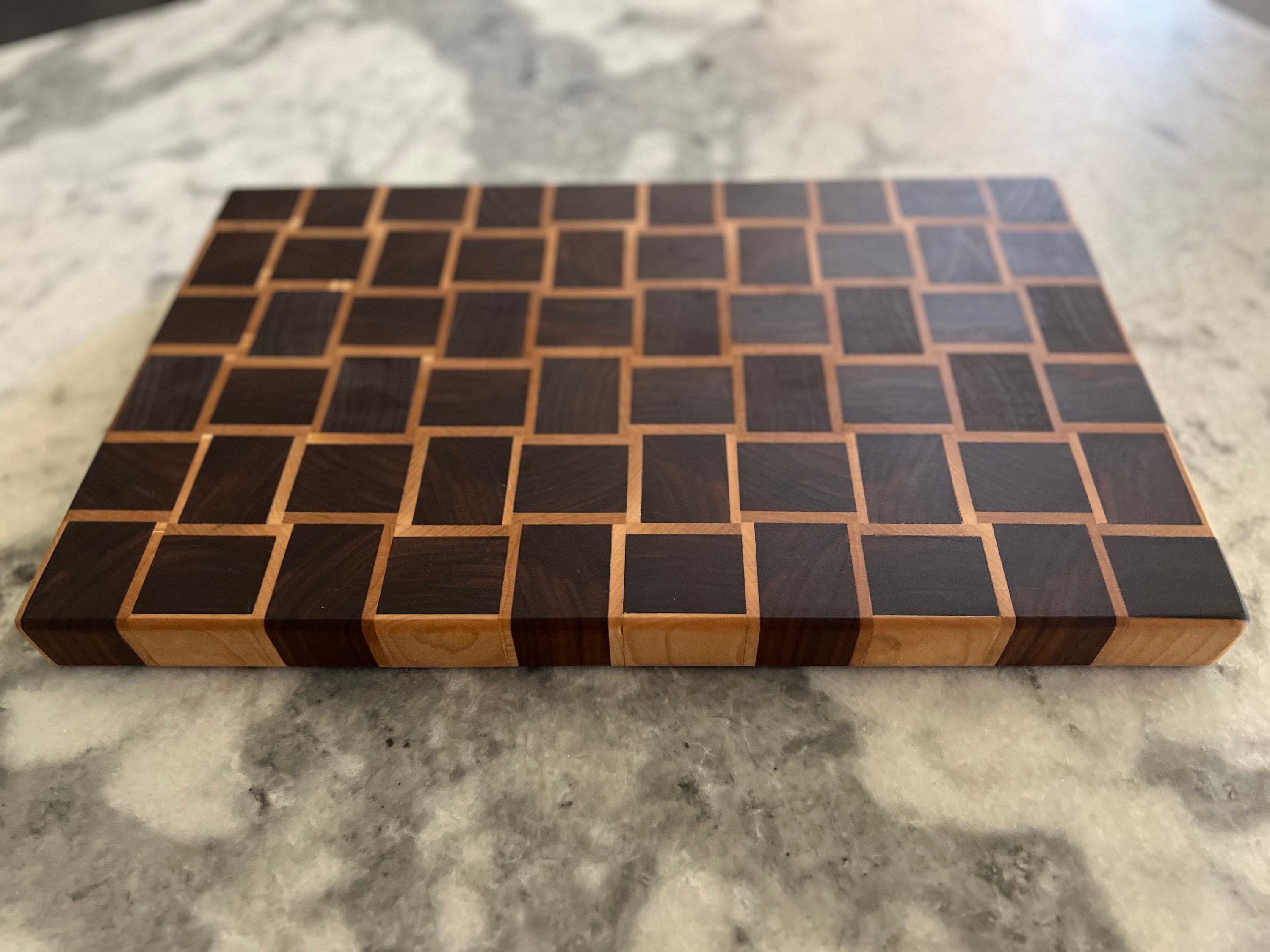 Custom End Grain, Basket Weave Cutting Board - Etsy